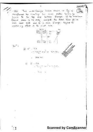 Solid Mechanics solved problem | PDF