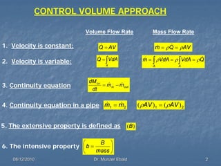 Solved problems 1(control volume) | PDF