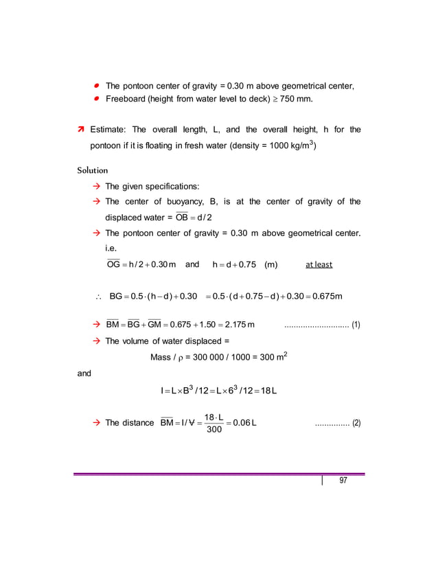Solved problems in Floating and buyancy.doc | Physics | Science