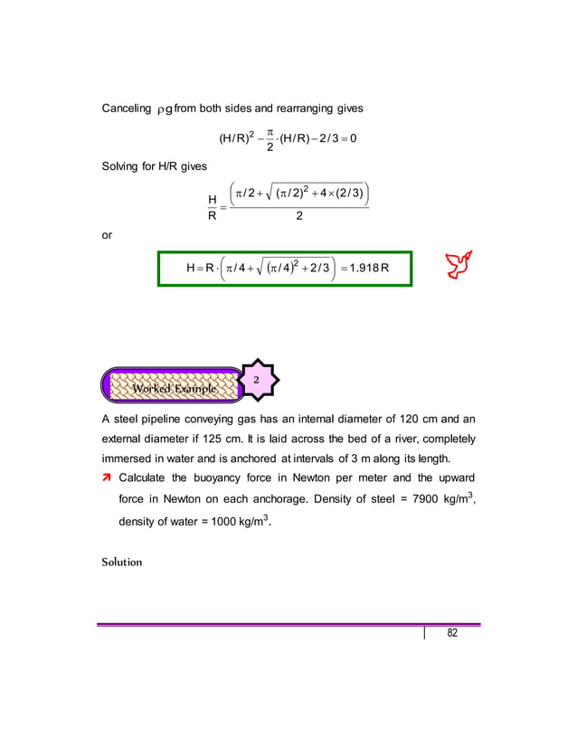 Solved problems in Floating and buyancy.doc | Physics | Science