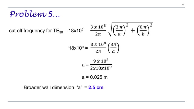 Solved problems in waveguides | PDF