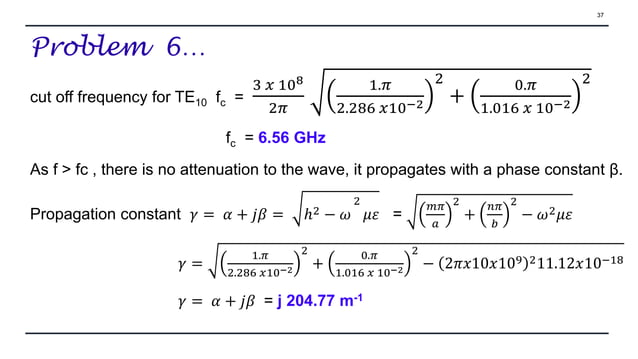 Solved problems in waveguides | PDF