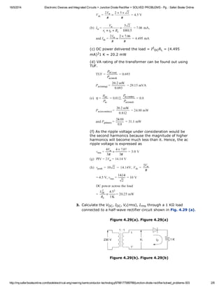 Solved problems on rectifiers | PDF
