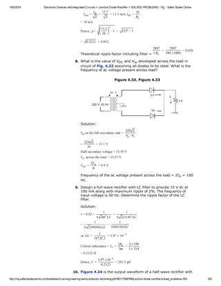 Solved problems on rectifiers | PDF