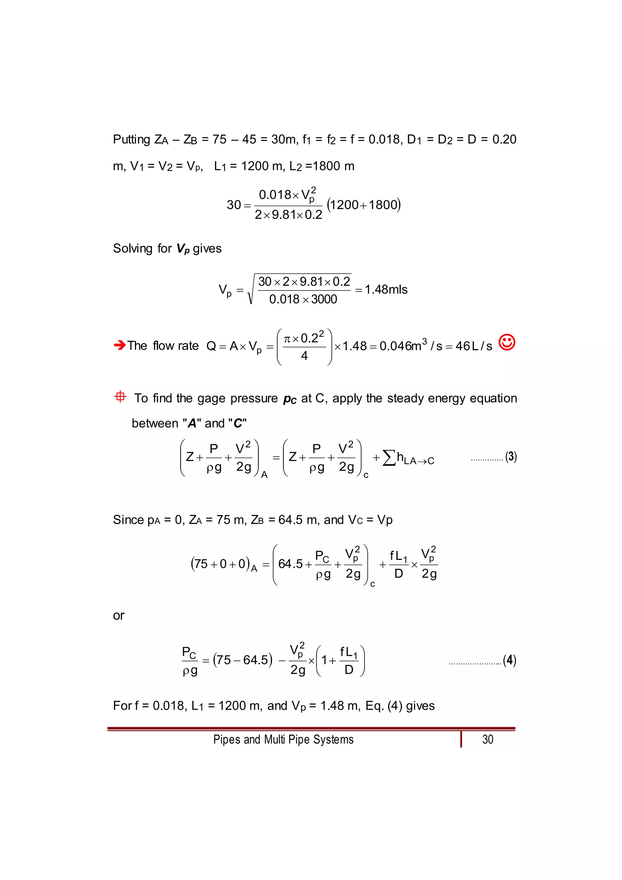 Solved problems pipe flow final 1.doc
