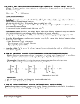 ENGINEERING CHEMISTRY- Solved Model question paper,2017-18 | PDF