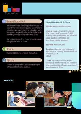 Solve Education! Five Pagers | PDF