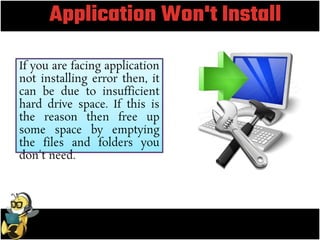 Solve five problems related to computer | PPT