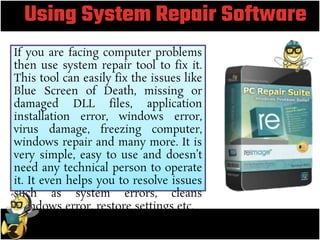 Solve five problems related to computer | PPT
