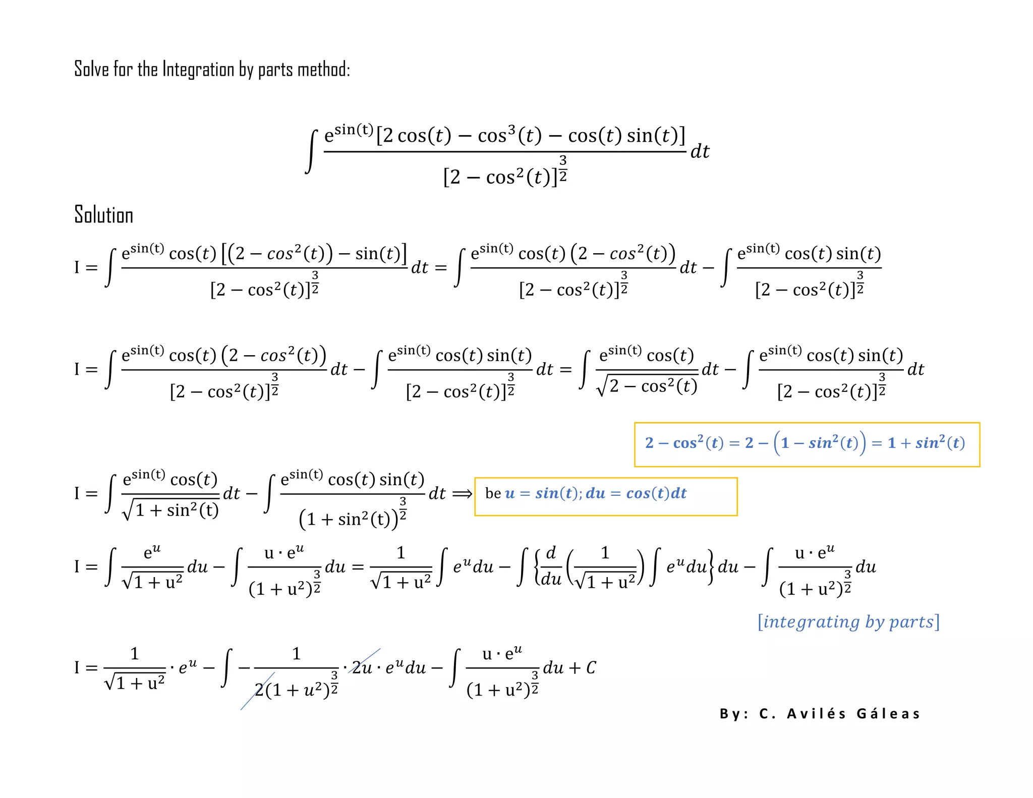Integration method by parts | PPT