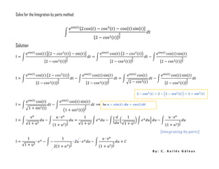 Integration method by parts | PPT