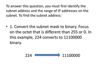 Solve Ip Address Problem By Yapa Wijeratne | PDF