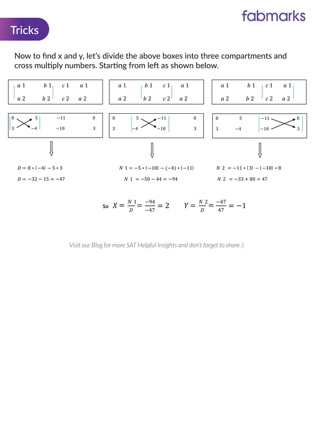 Solve linear equation by using this simple trick | PDF