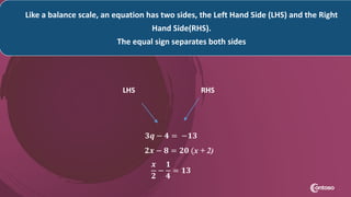 Solve linear equations in one unknown | PPTX