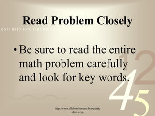 Solve Math Word Problems | PPTX