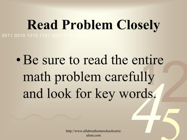 Solve Math Word Problems | PPTX