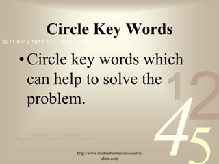 Solve Math Word Problems | PPTX