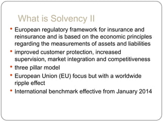 Solvency ii Study Notes | PPTX