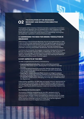 Solvency II and IRRD: Charting the Future of EU Insurance Regulation | PDF