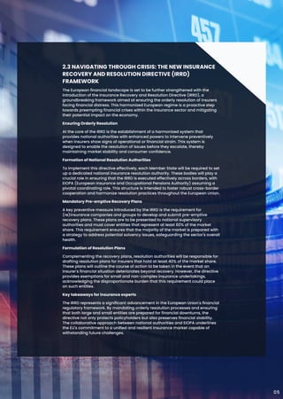 Solvency II and IRRD: Charting the Future of EU Insurance Regulation | PDF