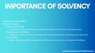 Solvency vs Liquidity | PPT