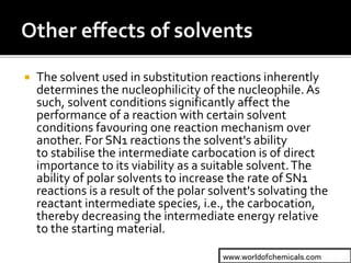 Solvent Effects on Chemical Reaction | PPTX