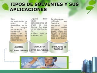 Solventes organicos | PPTX