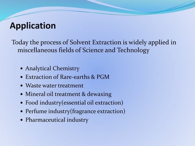 Solvent Extraction