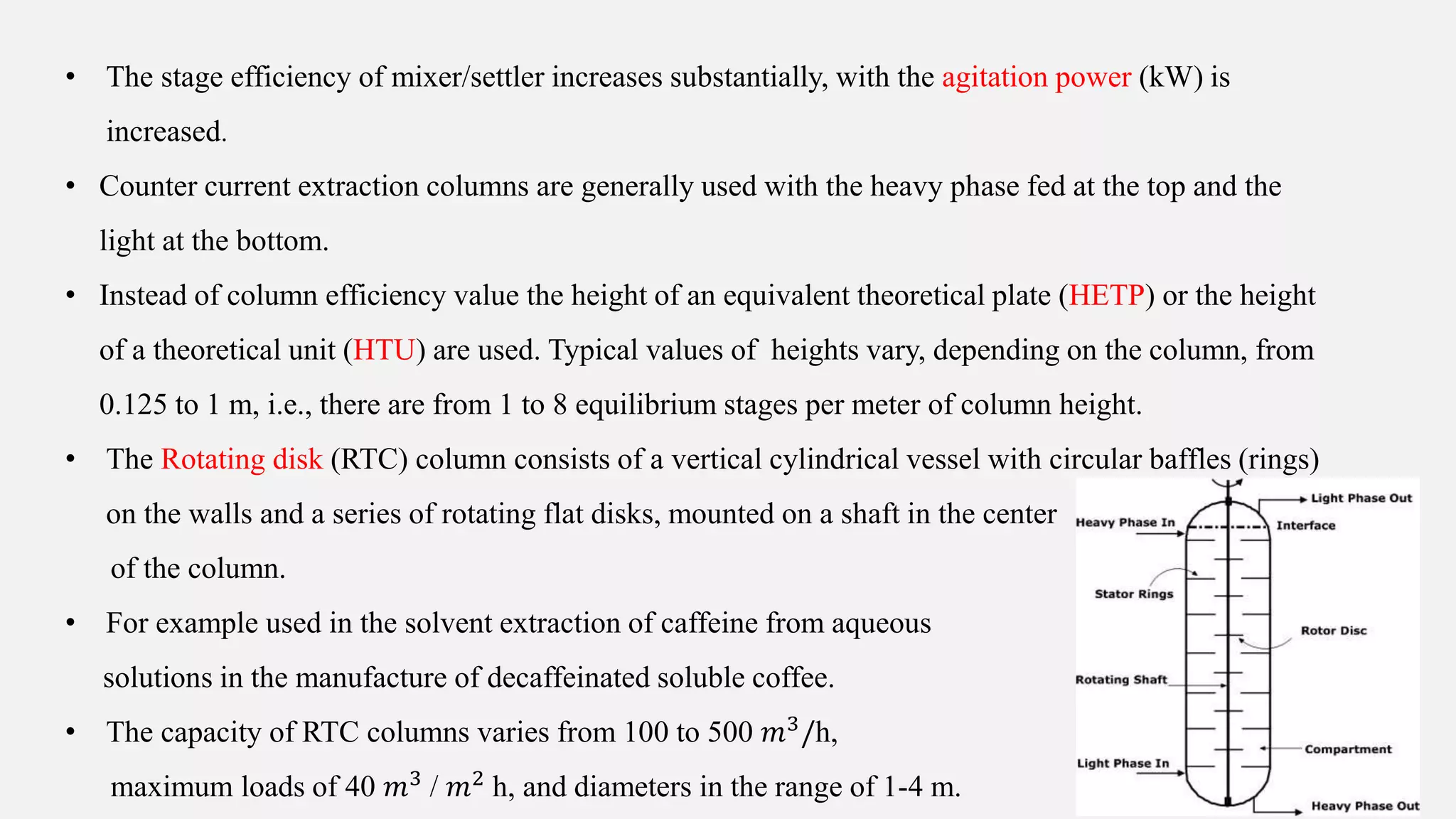 Solvent extraction,Leaching, gas absorption equipment | PPTX