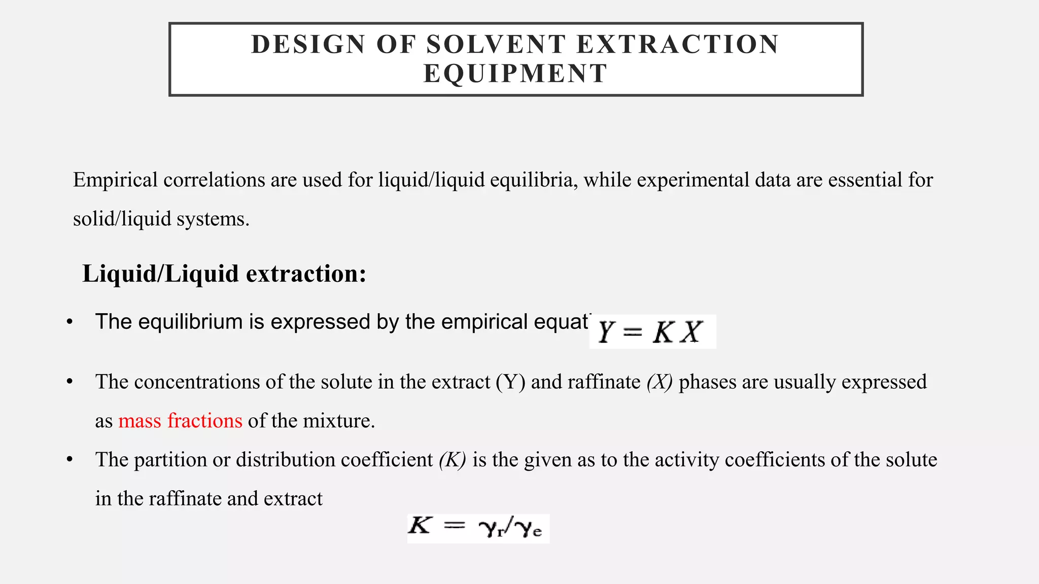 Solvent extraction,Leaching, gas absorption equipment | PPTX