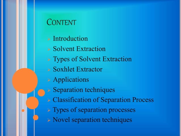 Solvent extraction and separation tech. PPT.pptx