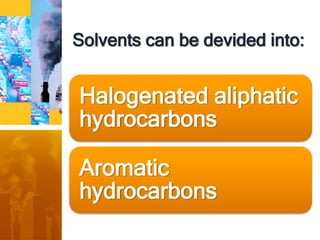 Solvents and pollution | PPSX