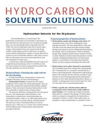 Solvents for dryclean | PDF