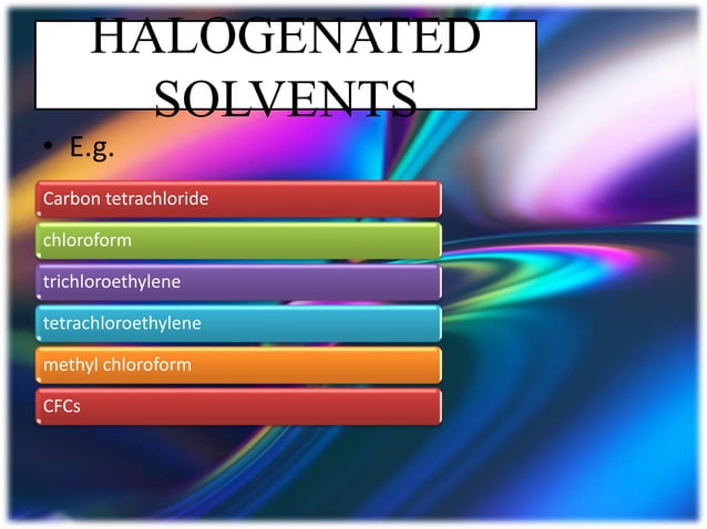 Solvents & their impact on environment | PPT