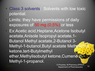 Solvents used pharmaceutically(j.c) | PPTX