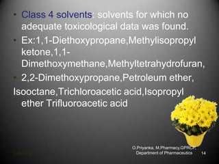 Solvents used pharmaceutically(j.c) | PPTX