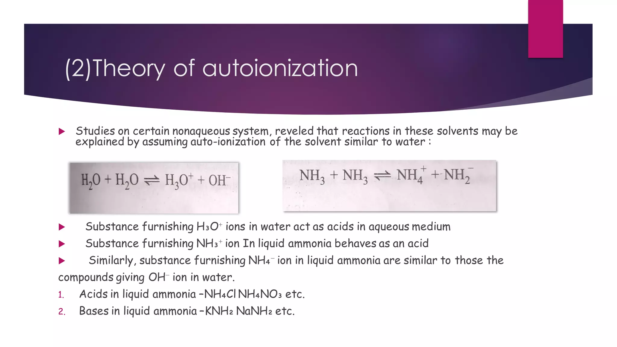 Solvent system definition of acids and bases | PDF