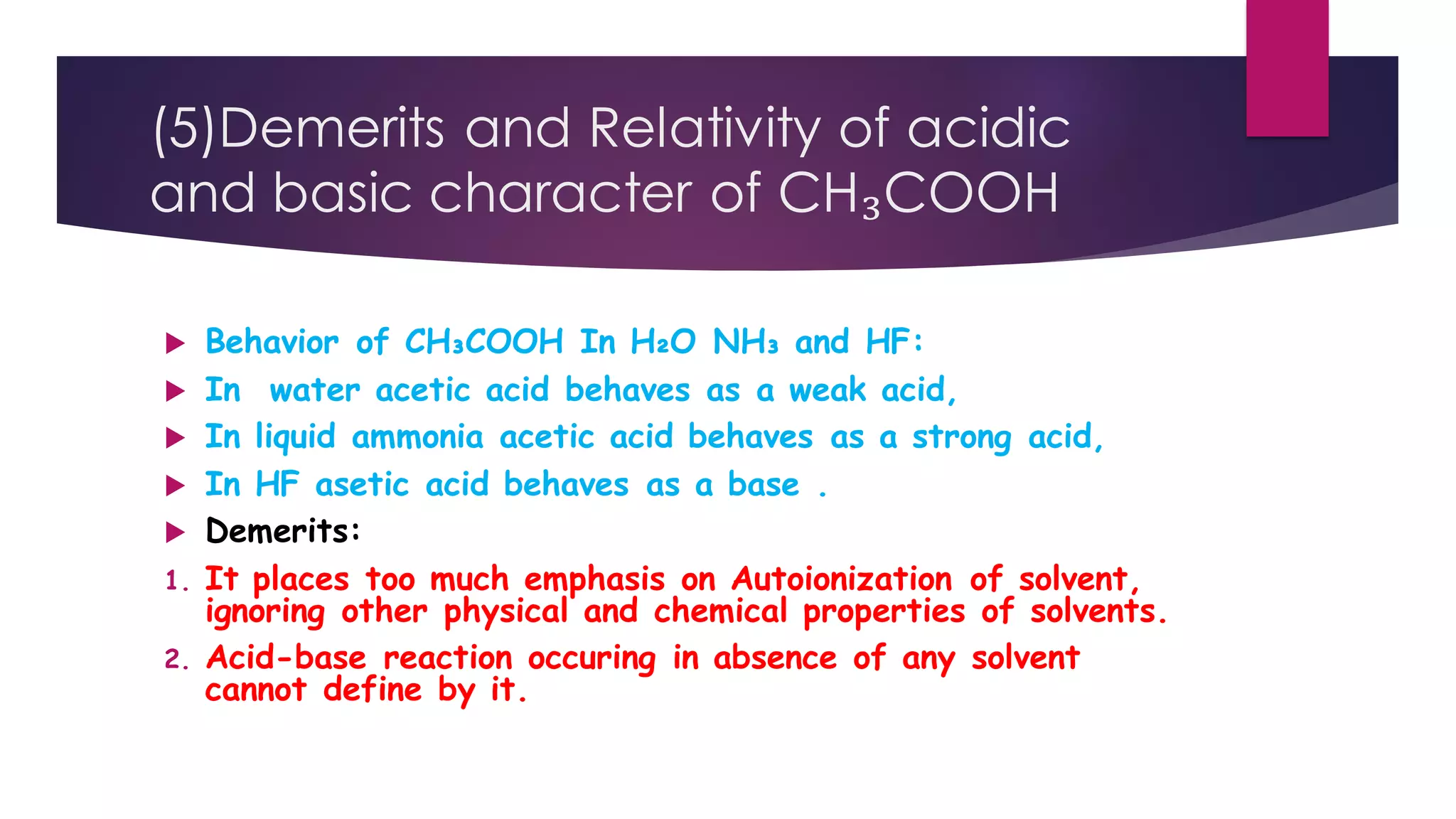 Solvent system definition of acids and bases | PDF