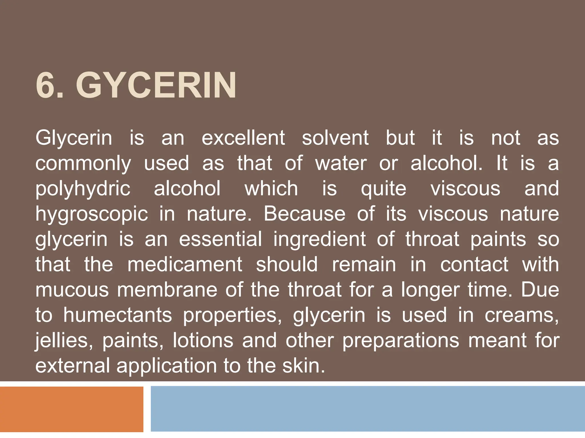 Solvent Used in dosage form pharm D solvents | PPTX