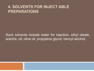 Solvent Used in dosage form pharm D solvents | PPTX