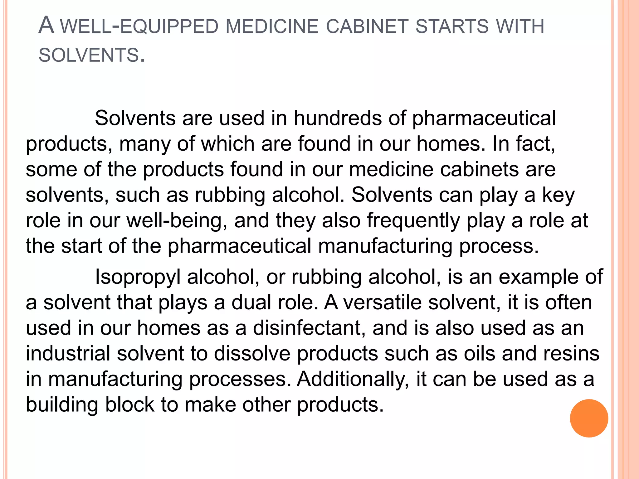Solvent use in pharmaceutical | PPTX