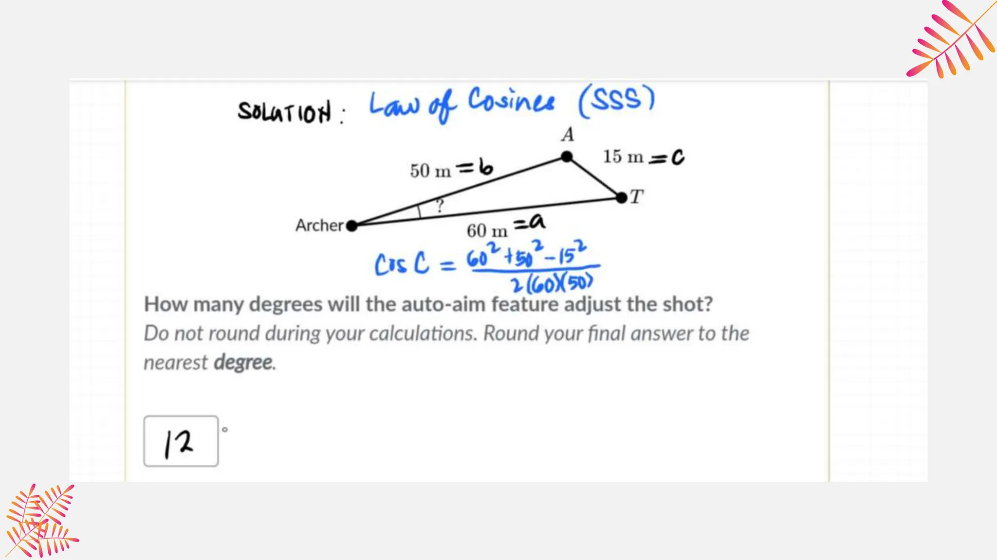 Solve Problems Involving Oblique Triangles.pptx Solve Problems Involving Oblique Triangles.pptx