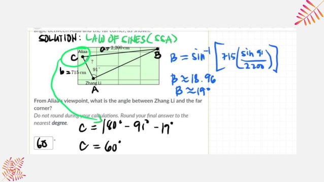 Solve Problems Involving Oblique Triangles.pptx Solve Problems Involving Oblique Triangles.pptx