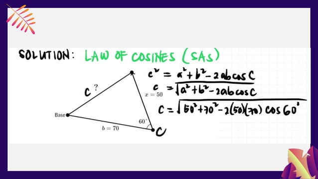 Solve Problems Involving Oblique Triangles.pptx Solve Problems Involving Oblique Triangles.pptx