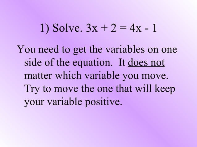 Solving Equations (multiple steps) | PPT