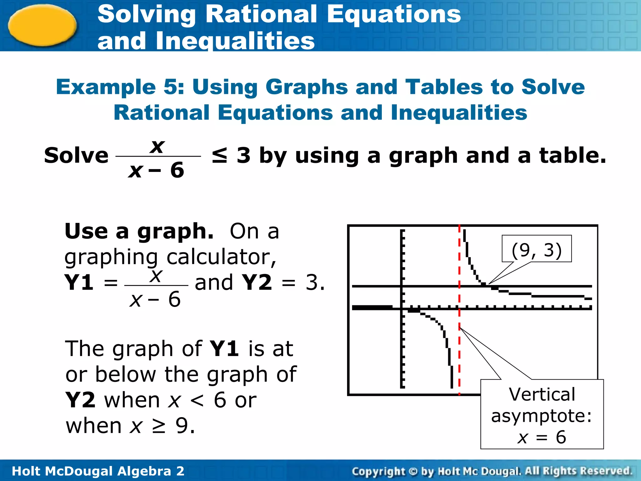 Rational Equations and Inequalities | PPT