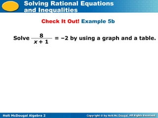 Rational Equations and Inequalities | PPT