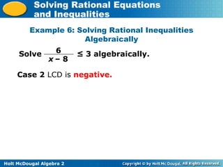Rational Equations and Inequalities | PPT