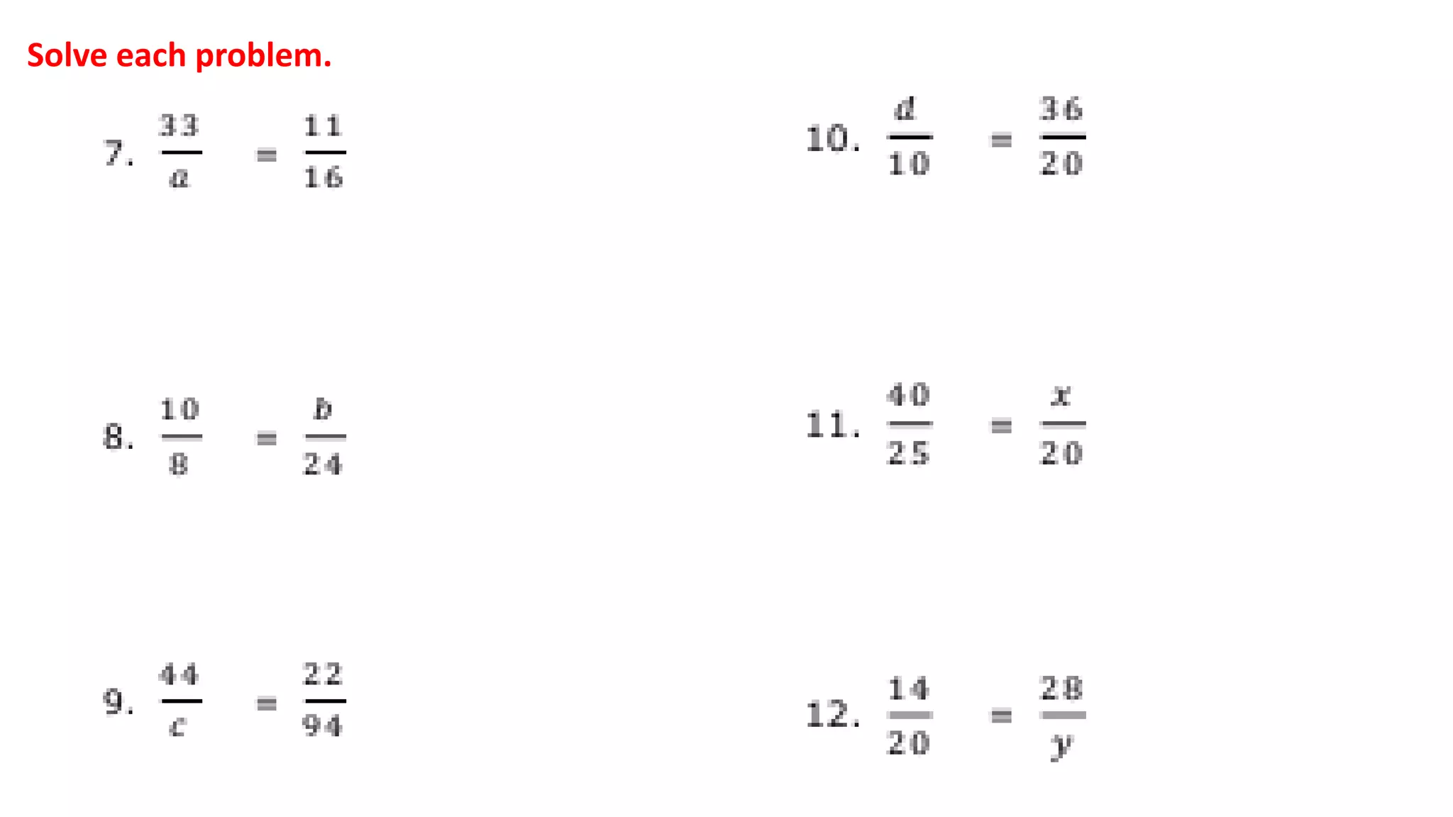 Solve ratio problems | PPTX