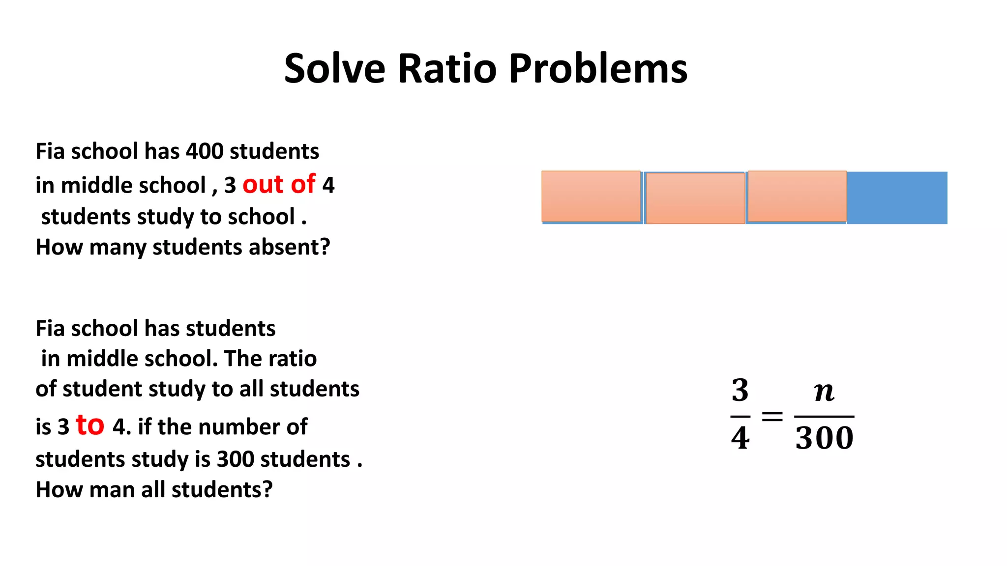 Solve ratio problems | PPTX